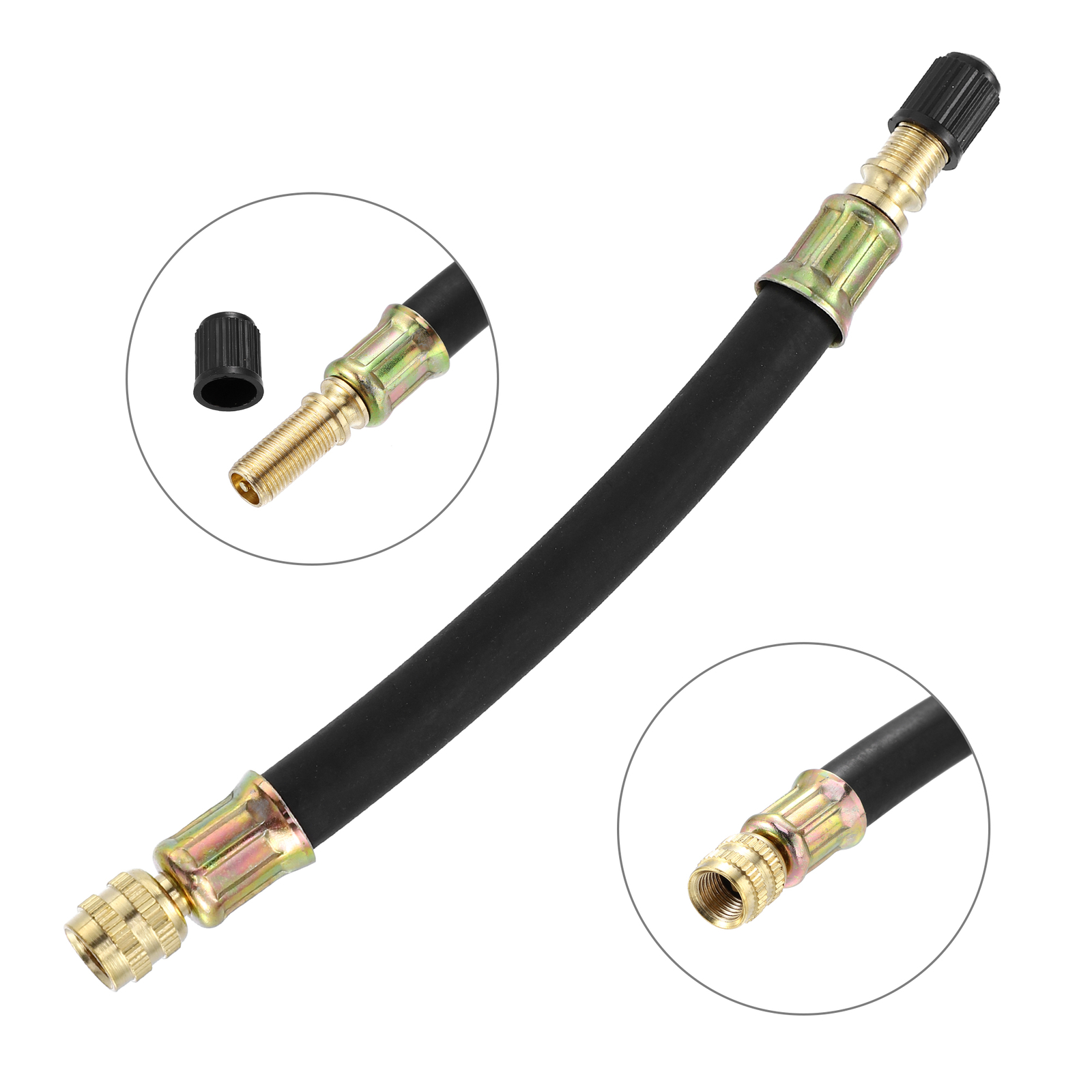 4pcs Flexible Dual Valve Stem Extender Pipes 15cm / 5.9" for Car Truck ...