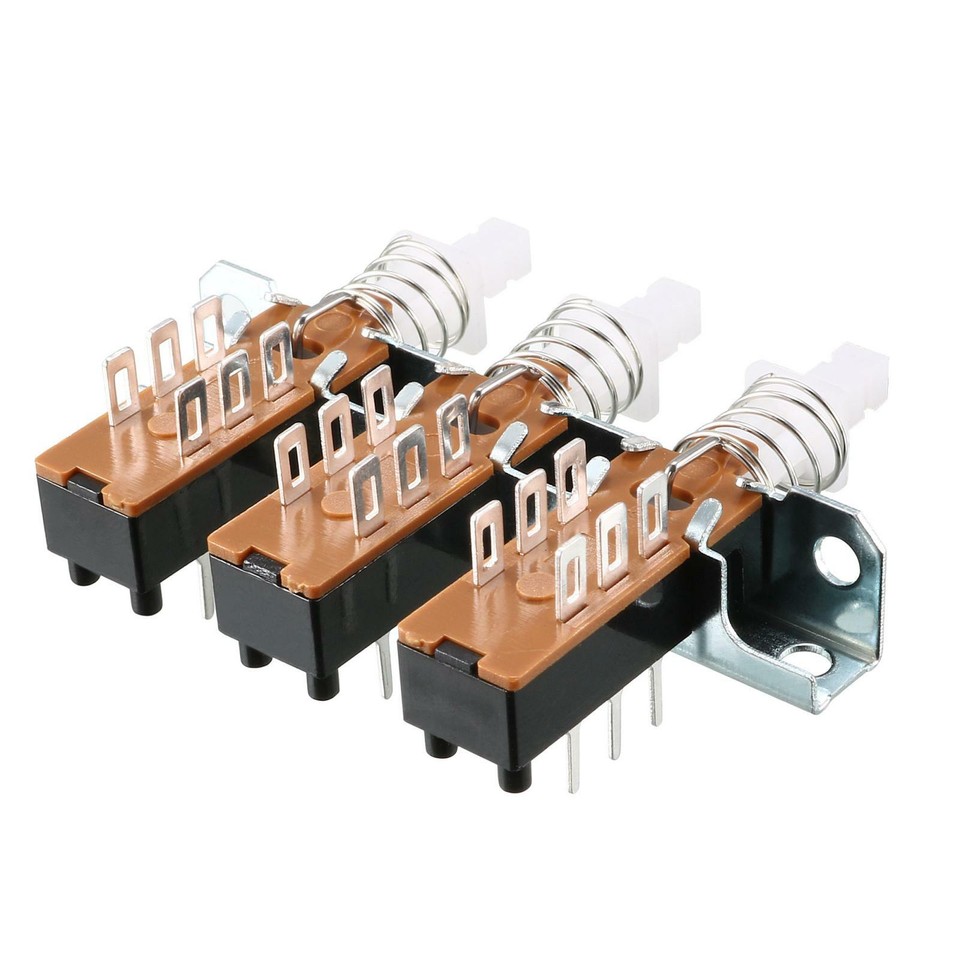 Interlock Push Button Switch Piano Type DPDT 6 Pin 3 Row | eBay