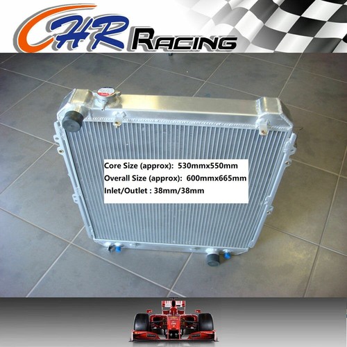 3 Row Aluminum Radiator & Shroud & Fan For HILUX SURF KZN130 1KZ-TE ...