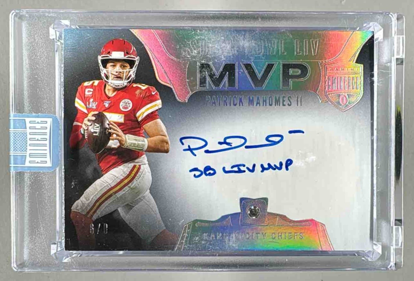 Patrick Mahomes II 2021 Panini Eminence Super Bowl MVP Diamond Auto 6/8 ...