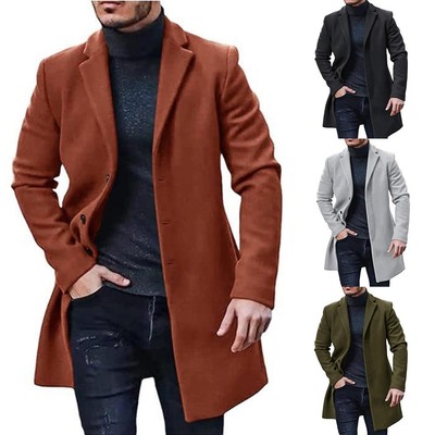Diverse Color Choices in Men's Stylish Overcoats Perfect for Any ...