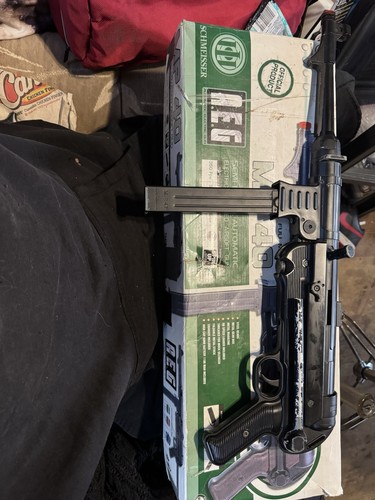 German MP40 Style Metal Gearbox Auto Electric Airsoft Gun Black Need ...