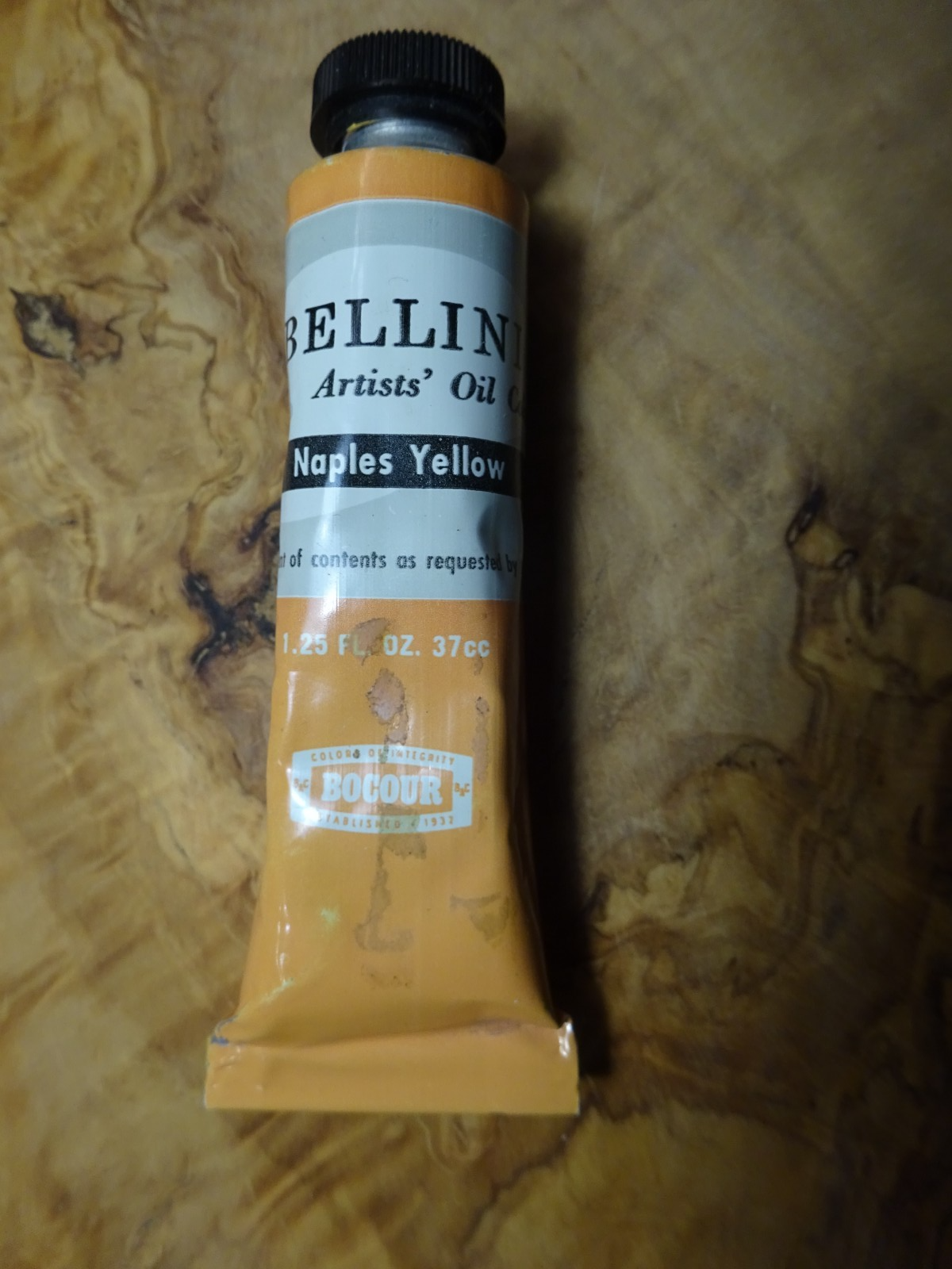 Bellini Artists' Oil Naples Yellow Oil Paint 37ml New Vintage Stock | eBay