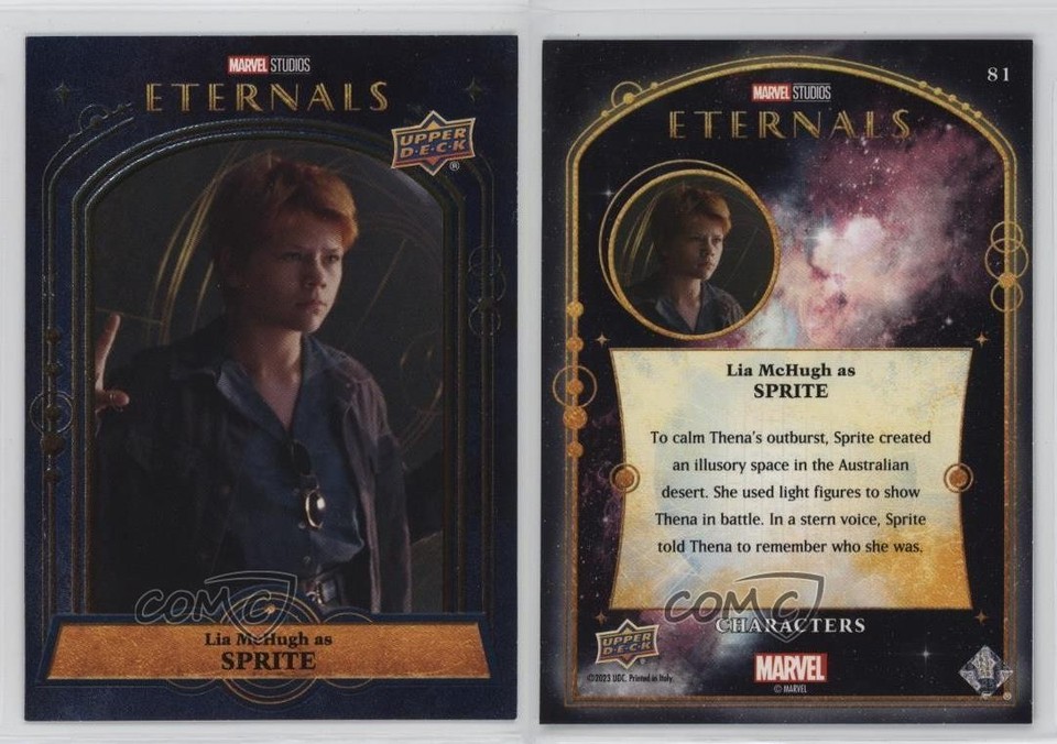 2023 Upper Deck Marvel Eternals Characters Lia McHugh as Sprite #81 g7i ...
