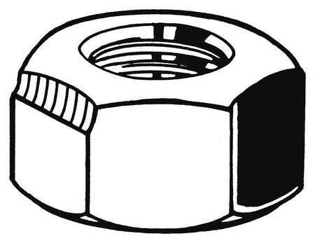 Zoro Select M12912.200.0150 Top Lock Distorted Thread Lock Nut, M20-1. ...