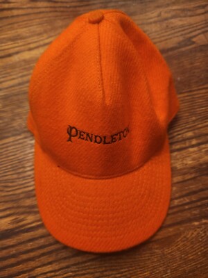 Pendleton Blaze Orange FItted Outdoors Men's Wool Baseball Cap 7 1/2 ...