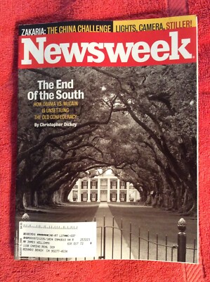 NEWSWEEK MAGAZINE AUGUST 11 2008 THE END OF THE SOUTH OBAMA VS MCCAIN ...