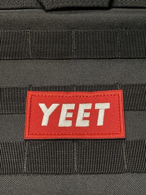 Yeet Supreme Parody Funny Slogan Army Marine Morale Patch Hook Loop | eBay