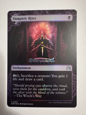Vampiric Rites Enchanting Tales Foil - WOT 0037 - NM - MTG Magic | eBay