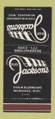 Matchbook Cover - Ray Jackson's Milwaukee WI restaurant 30 Strike | eBay.de