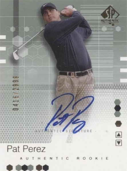 2002 SP Authentic - Authentic Rookie Signature #98 Pat Perez /2999 (AU ...