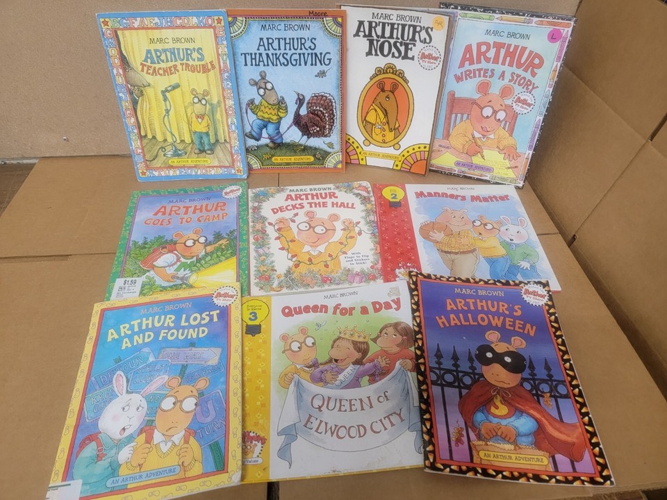 Lot of 10 ARTHUR Marc Brown Books Children's Kid Picture *Random ...
