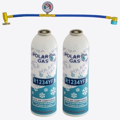 Car Aircon AC R1234yf Compatible Refill Recharge Regas Gas Hose Gauge ...