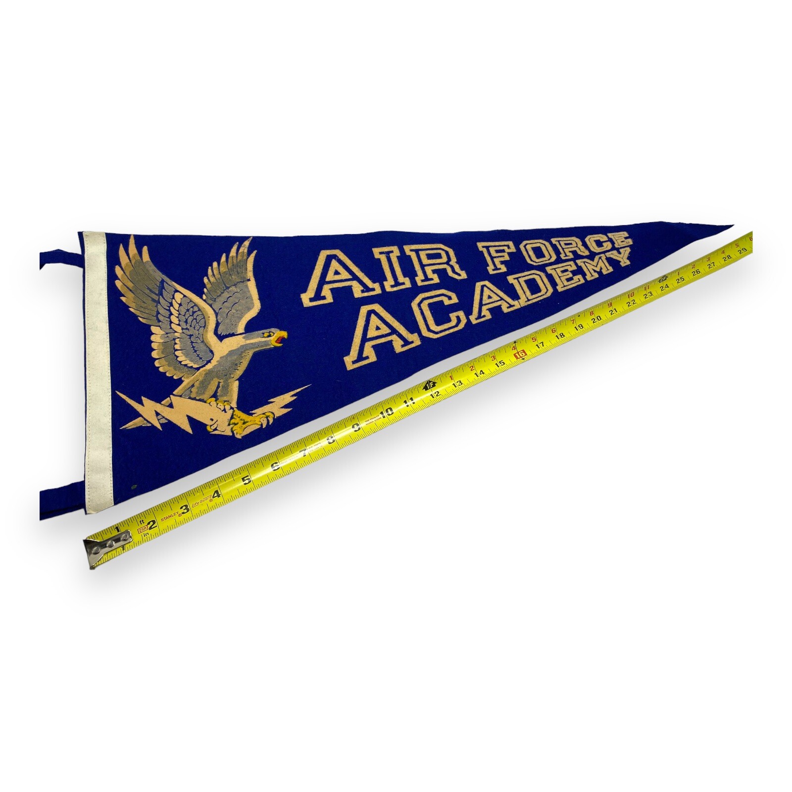 Rare 1940's 29.5" AIR FORCE ACADEMY Original Felt Pennant-EL PASO ...