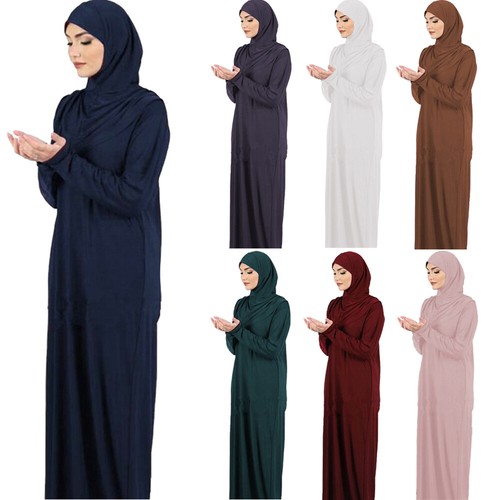 Muslim Robe Abaya Women Overhead Prayer Dress Dress Ramadan Burqa ...