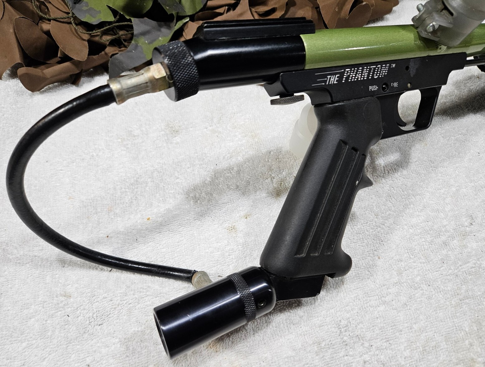 VINTAGE CCI Phantom Pump Paintball Pistol Gun with 16 Inch Barrel Stock ...