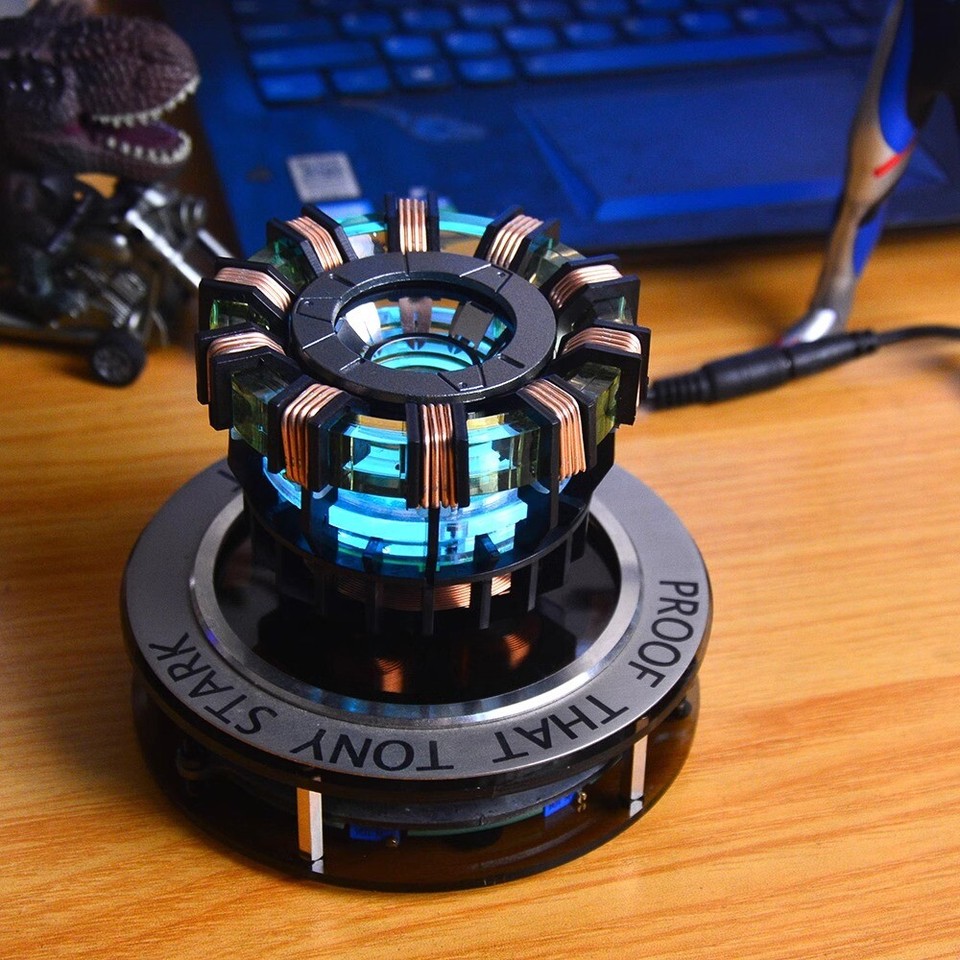 Marvel cartoon Tony Stark Arc Reactor MK1/2 LED Model Magnetic ...