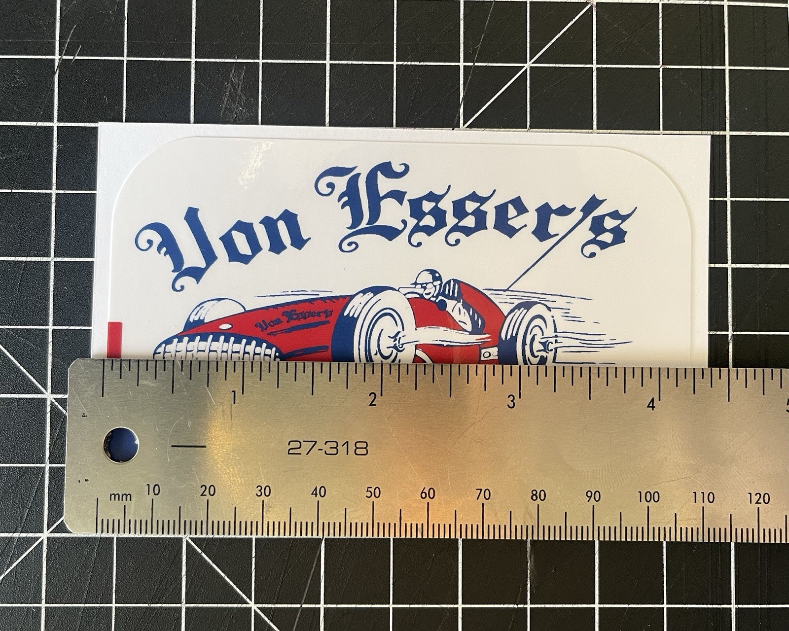 New Vintage Von Esser's Speed Shop Chicago water DECAL sticker vinyl | eBay