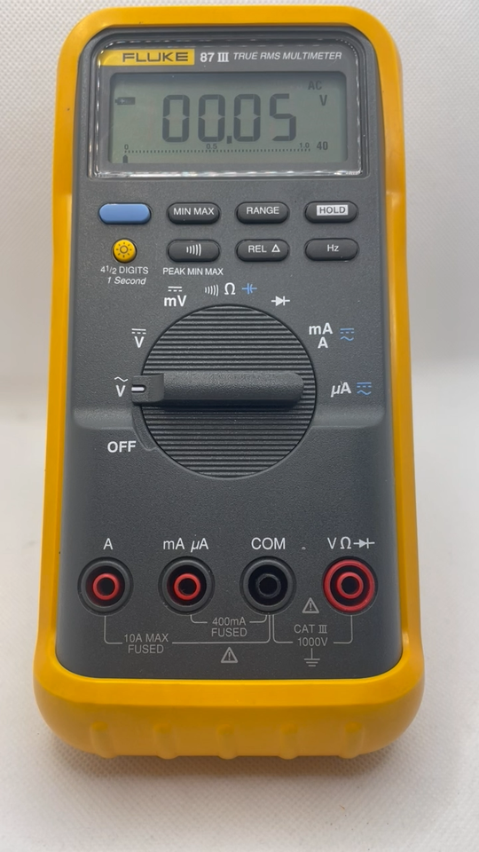 Fluke 87 III True RMS Multimeter Digital Voltage Meter Parts Or Repair ...