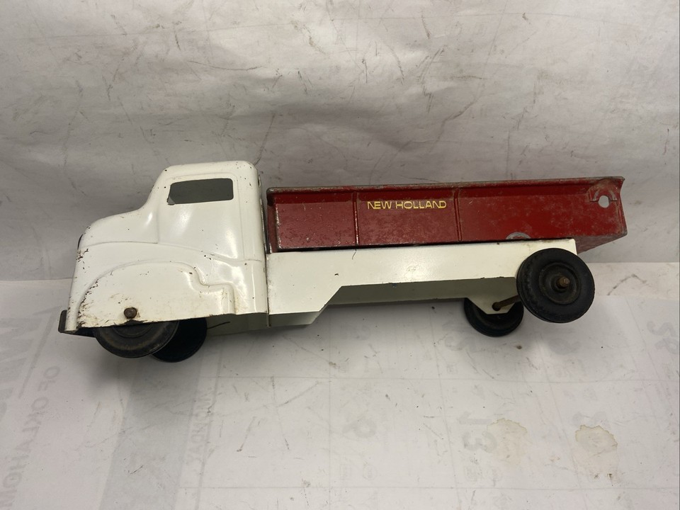 Vintage 13" Pressed Steel 1950's Structo Toys Red And White Custom ...