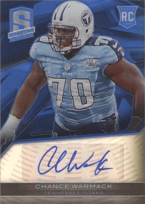 2013 Panini Spectra - Rookie Autographs Chance Warmack #116 Blue /99 ...