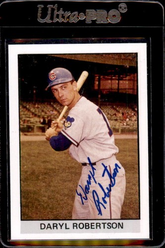 Daryl Robertson 1961 Chicago Cubs Fritsch OYW Autographed Baseball Card ...