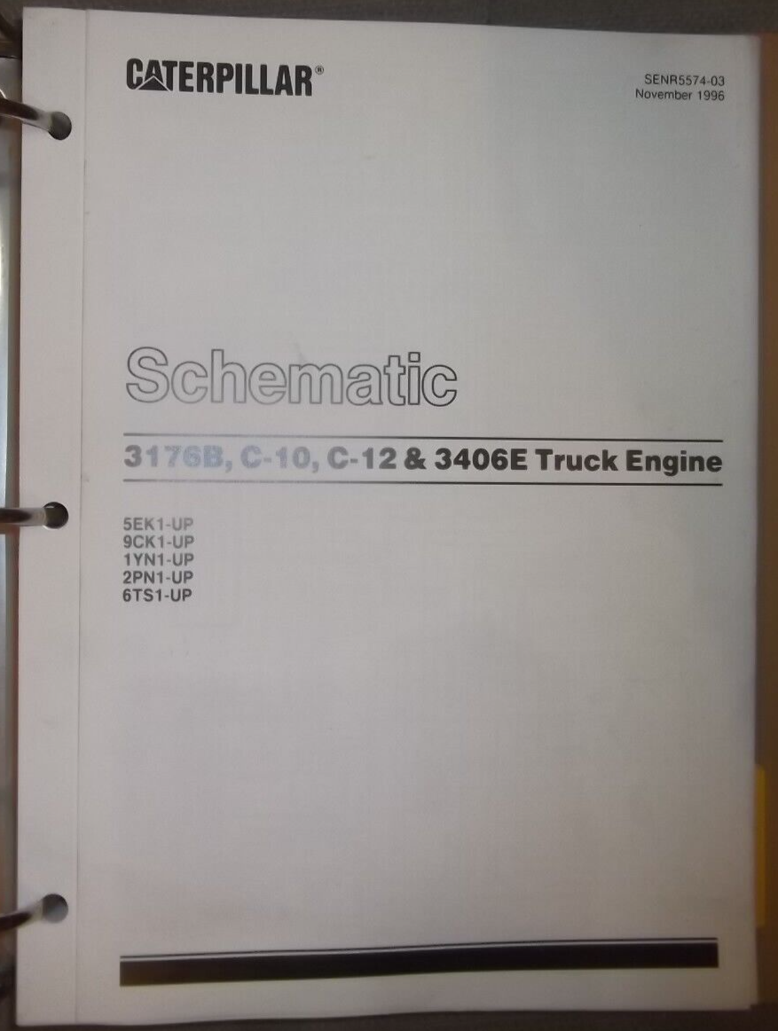 CAT CATERPILLAR 3176B DIESEL TRUCK ENGINE SERVICE SHOP REPAIR MANUAL ...