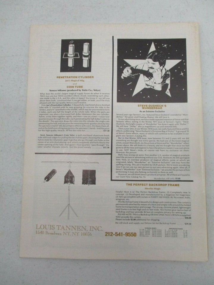 GENII THE CONJURORS MAGAZINE NOVEMBER 1981 MAGIC LEON MANDRAKE THE ...