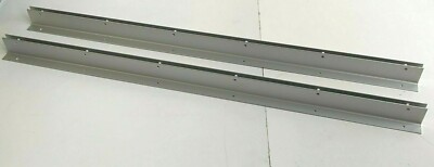 (Pair) 48-1/2" Aluminum Continuous Two Ear Bracket 1/2" Toilet ...