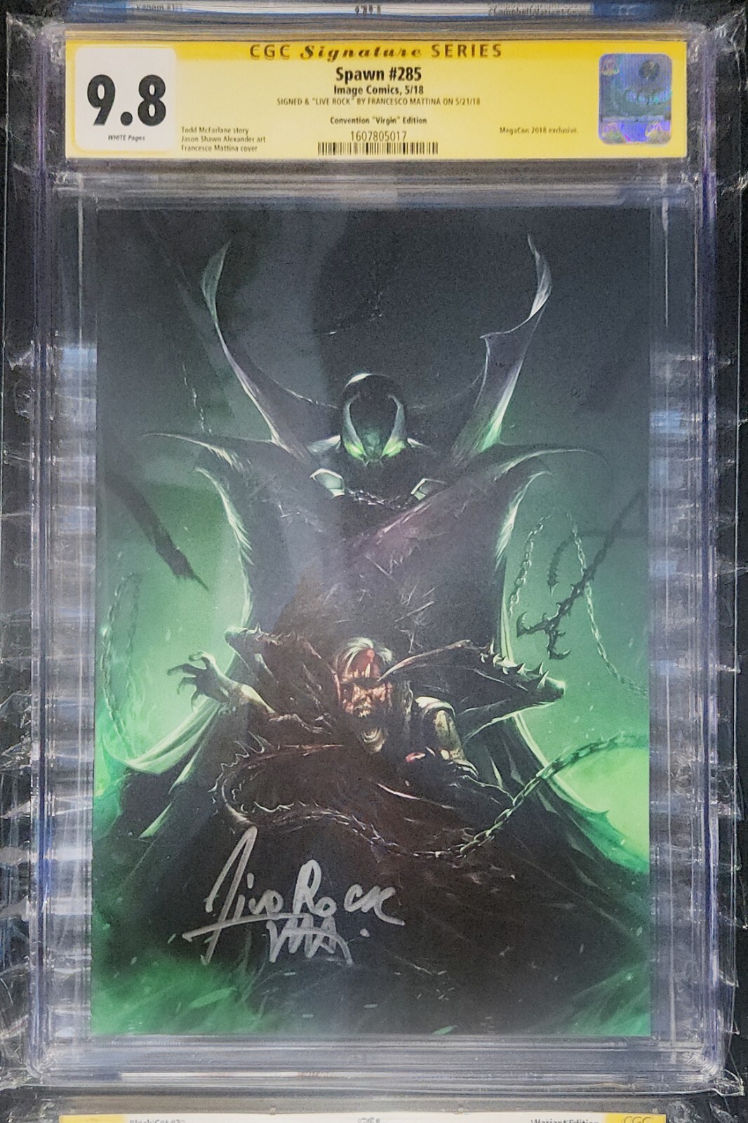 Spawn #285 CGC SS 9.8 Mattina Signed Convention Virgin Edition | eBay