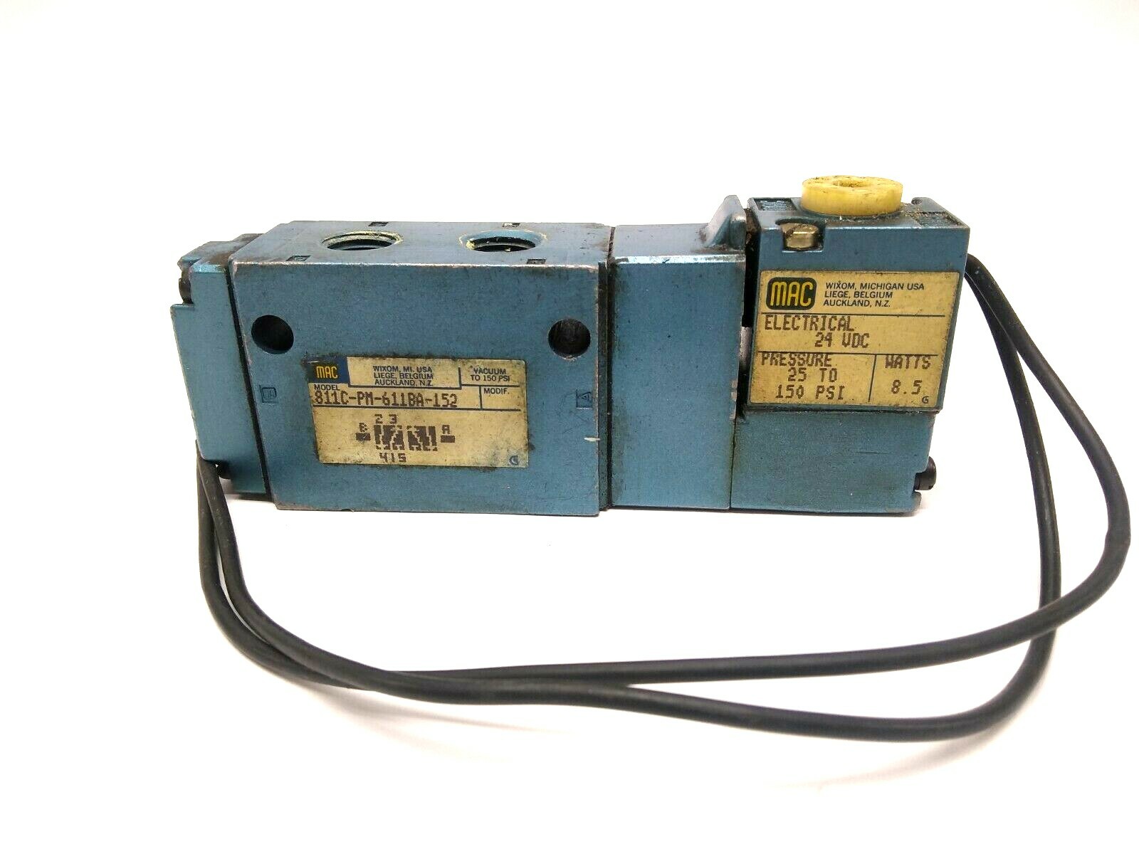 MAC VALVES INC 811C-PM-611BA-152 / 811CPM611BA152 ( TESTED CLEANED) for ...