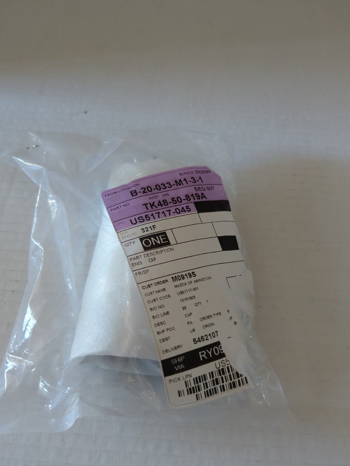 MAZDA OEM 16-18 CX-9 Exterior Trim-Lift Gate-Bracket Cap TK4850819A | eBay