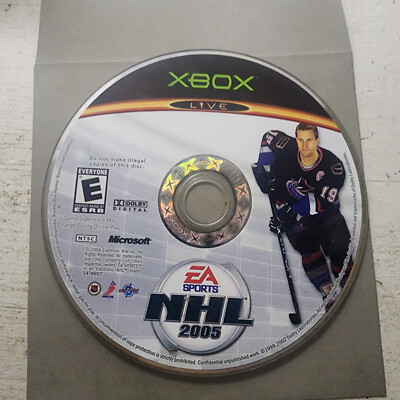 EA Sports NHL 2005 (Microsoft Xbox) Disc Only No Case | eBay