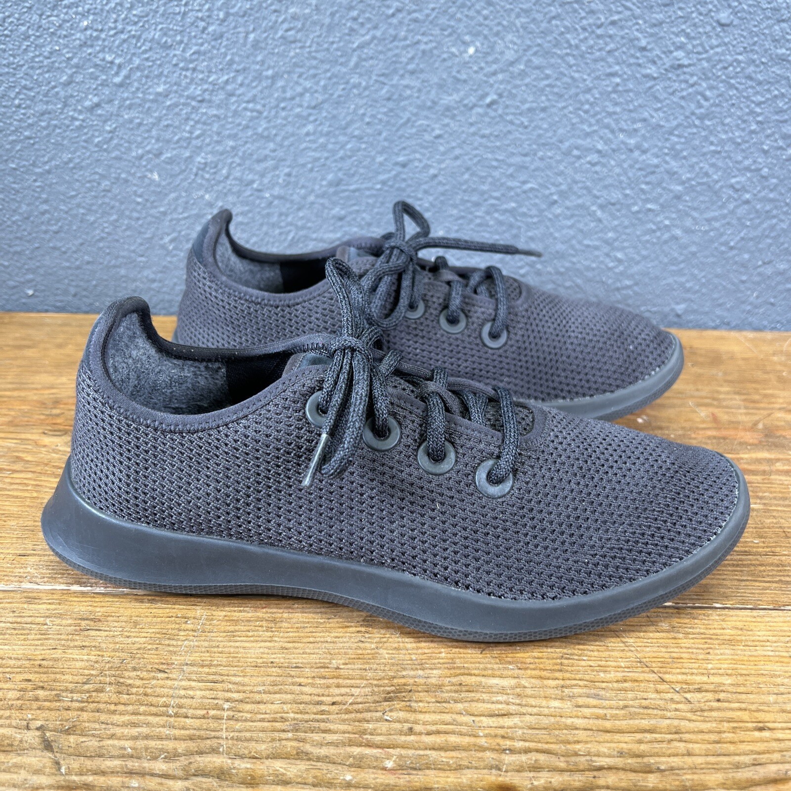 Allbirds Womens Tree Runners TR Running Shoes Sneakers Gray Black Sz 10 ...