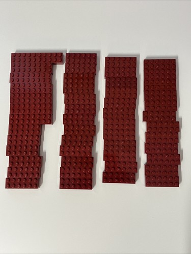 LEGO LOT DARK RED 50 PCS 2X10 2X8 2X6 BRICK VARIETY BUILDING PIECES | eBay