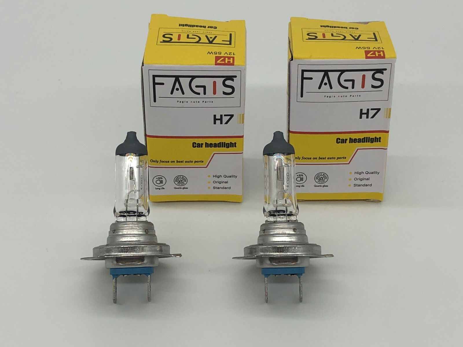 2 Bulbs H7 H7-55 Bright Halogen 55W Bulbs Headlights Lamps FAST USA ...
