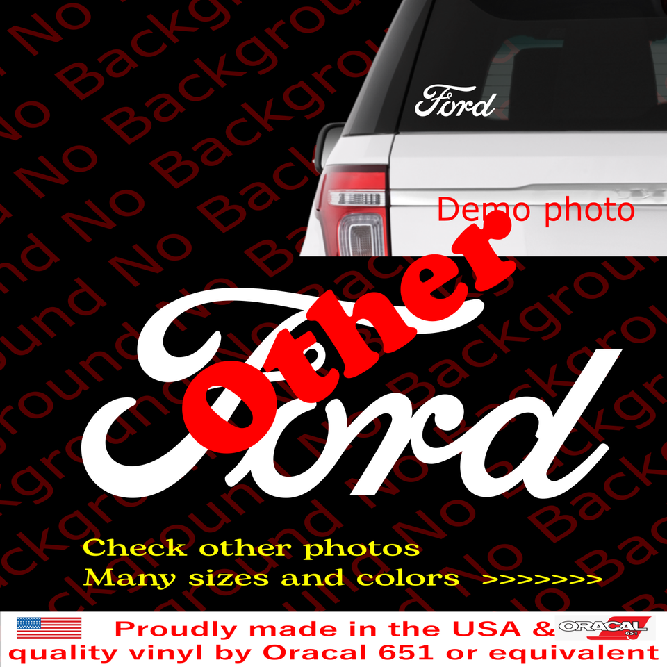 Ford Vinyl Die Cut Decal Sticker for Car Window Fender Bumper Explorer ...
