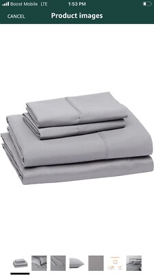 Super Soft Microfiber Full Sheet Set - Dark Gray 191908107905 | eBay