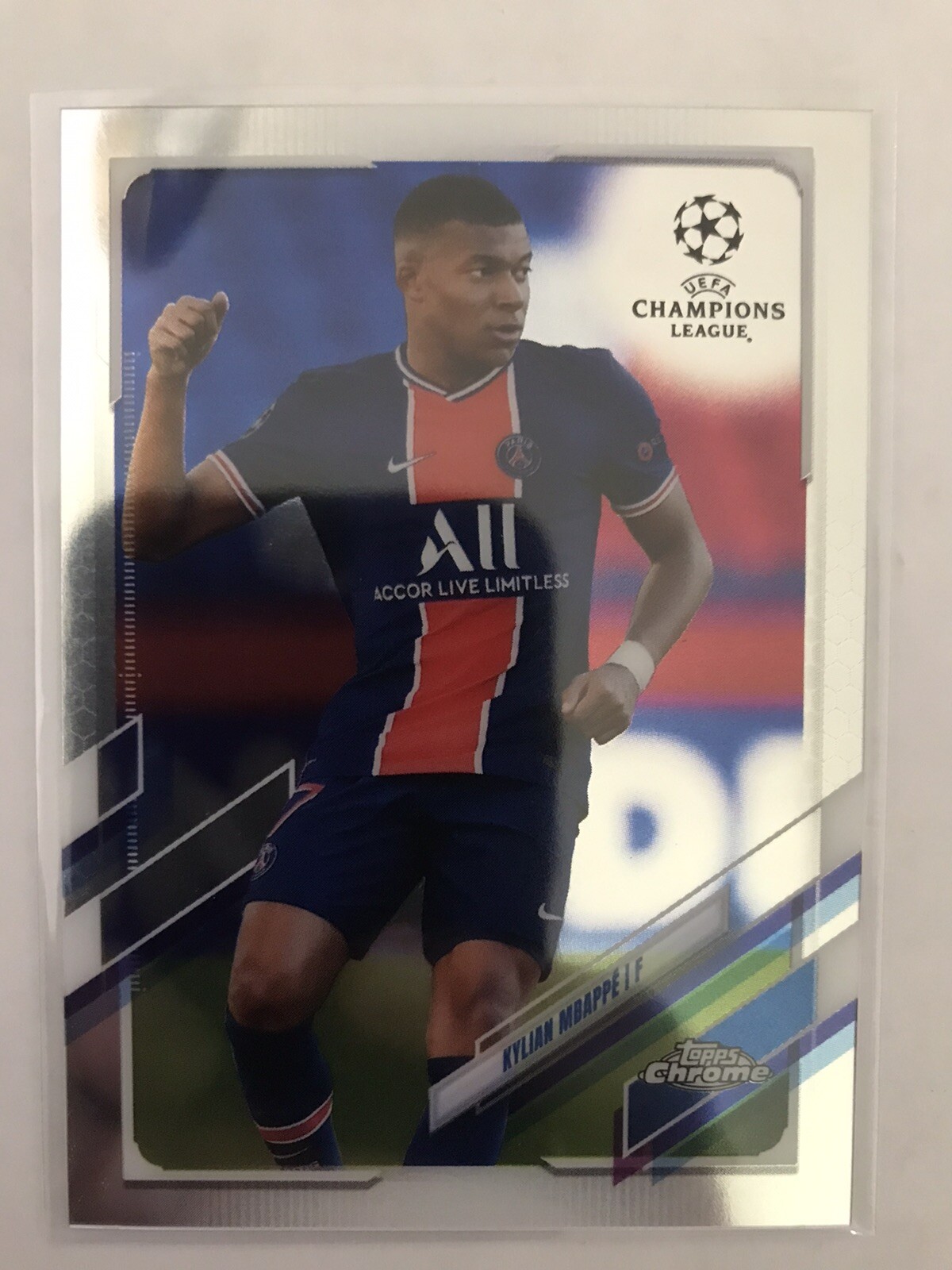 2020-21 Topps Chrome UEFA Champions League KYLIAN MBAPPE #95 Mint ...