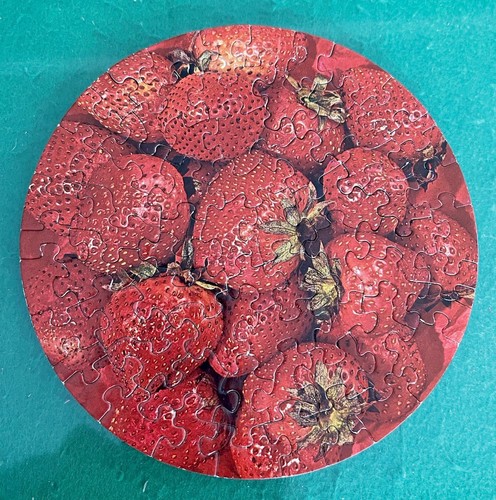 Vtg 1973 Springbok Mini Puzzle, Strawberries, Appetesers Series. 60pc ...