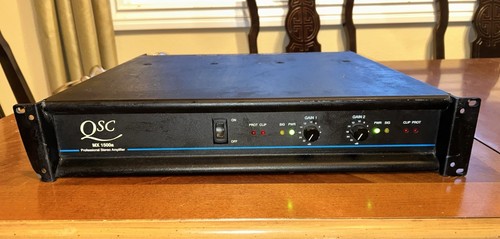 QSC MX-1500A Professional Power Amplifier 2-RU Rack Mount 500 W/4 Ohms ...