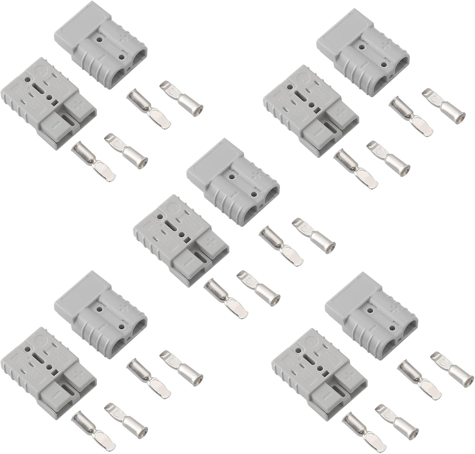 10 Pcs 6-8 Gauge 50 Amp Battery Quick Connect/Disconnect, 12V Jumper ...