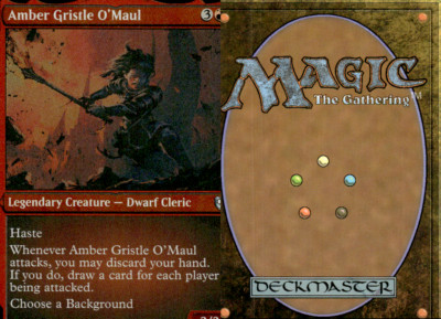 Etched FOIL AMBER GRISTLE O'MAUL mtg NM-M Commander Legends Baldurs ...