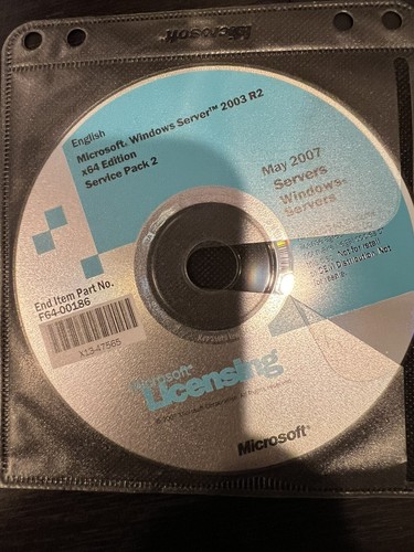 Windows Server 2003 R2 X64 No Product Key | eBay