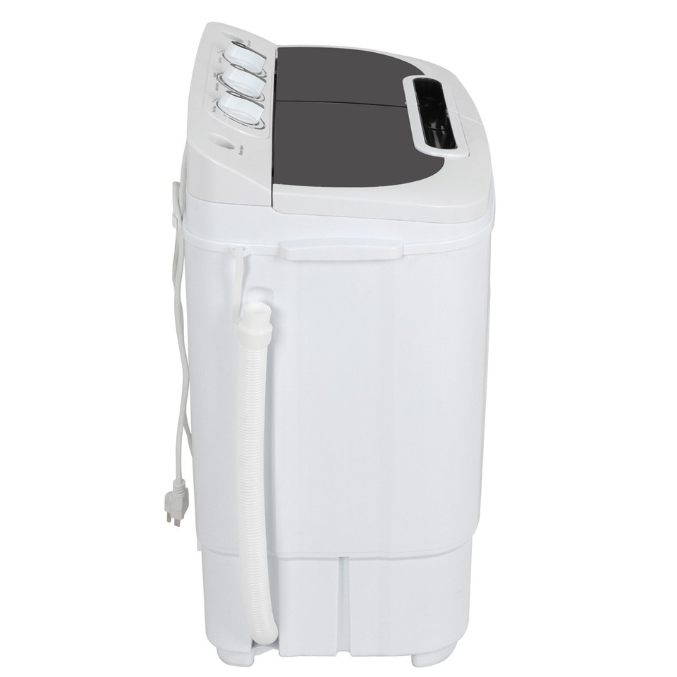White Compact Portable Washer & Dryer with Mini Washing Machine and ...