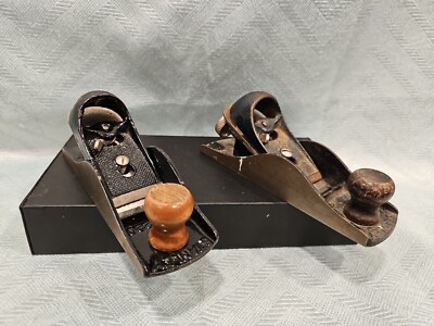 Vintage Stanley 220 Fully Adjustable Block Plane Made In USA Set Of 2 ...