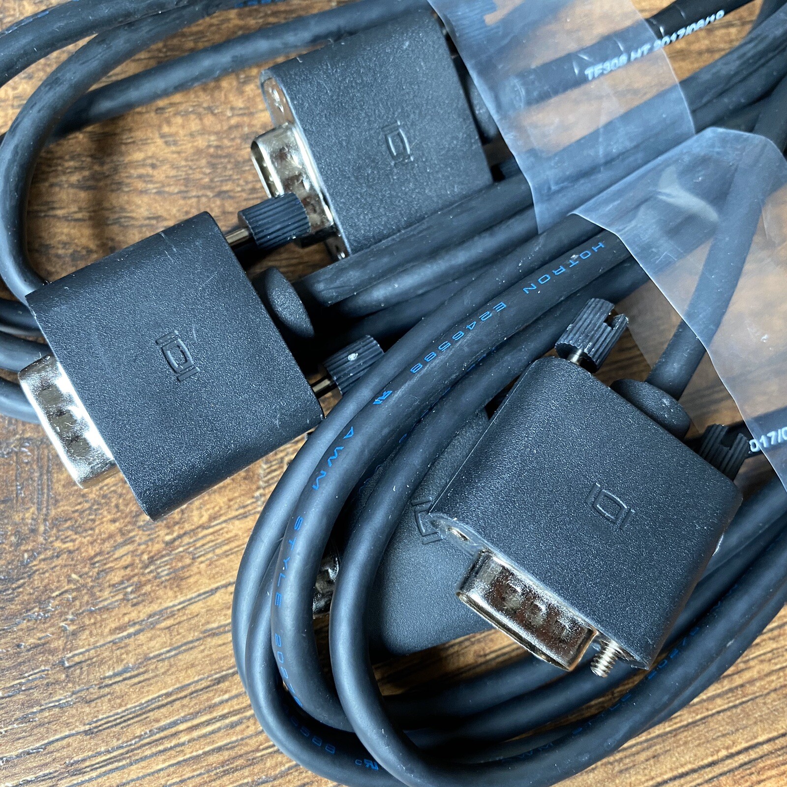 (Lot of 4) Dell TF308 15-Pin Male to Male VGA Monitor Cables - 6 Feet ...