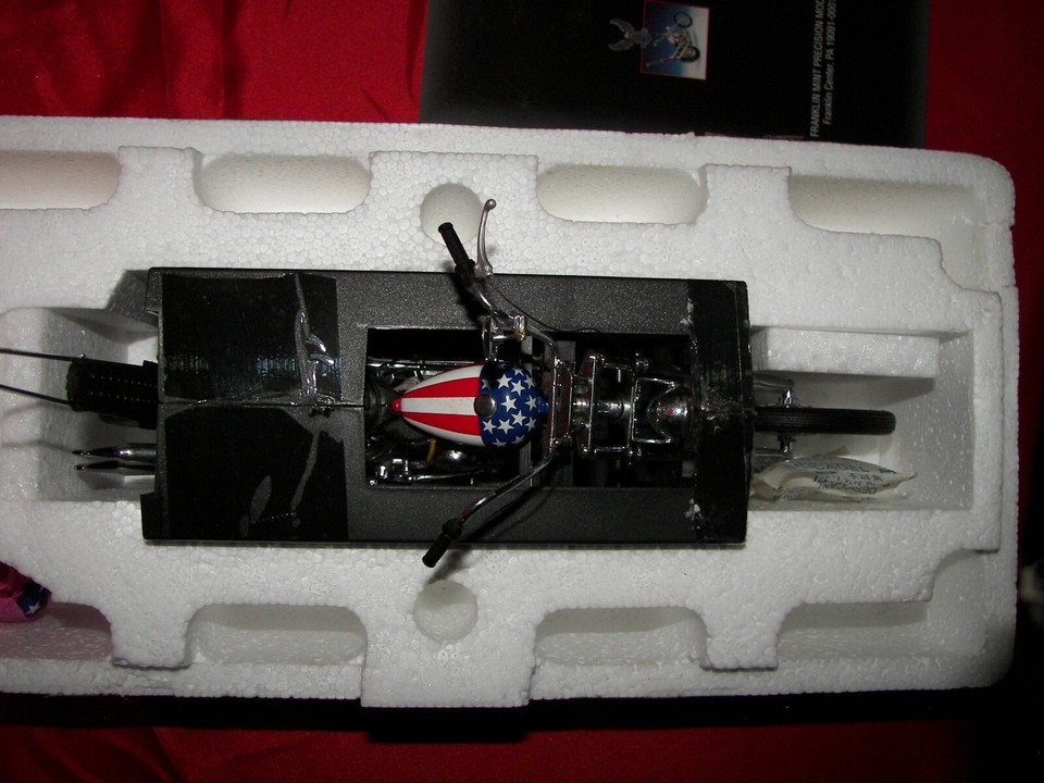 Captain America Chopper from the movie "Easy Rider" Franklin Mint 1:10 ...