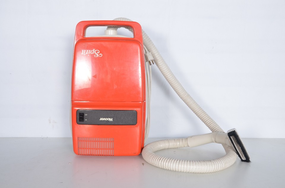 Vintage Burnt Orange Hoover Spirit Vacuum Cleaner S3289 Tested Working ...