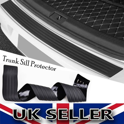 Car Rear Boot Trunk Bumper Protector Guard Trim Cover Rubber Sill Lip ...